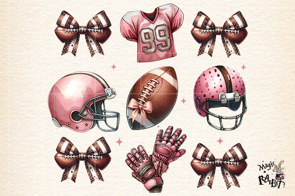 Coquette Football ,Retro Football Png Su Free | by Vectorvik | Jul ...