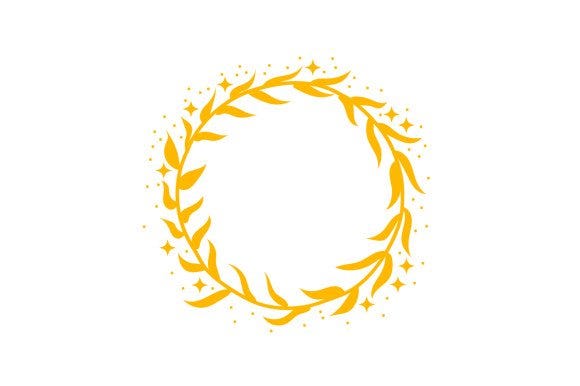 Celestial Wedding — Gold Wreath (Wedding SVG & Crafts) | by Sparksasha ...