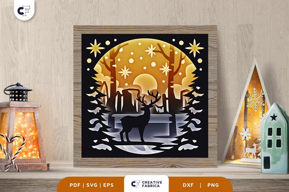 Winter Forest 3D Shadow Box Papercut SVG | by Leejunhe | Jun, 2024 | Medium