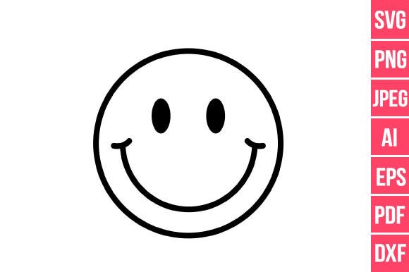 Smiley Face Svg, Smiley Svg, Emojii Svg (Printable Illustrations) | by ...