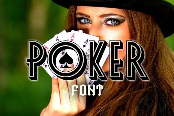 Poker Font - Threedsvgpros - Medium