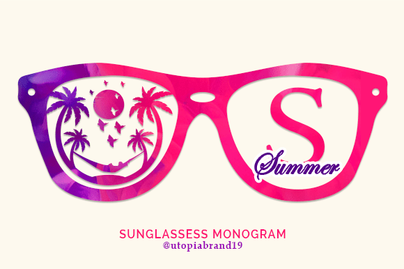 Sunglassess Monogram Font - Byteballadeer - Medium