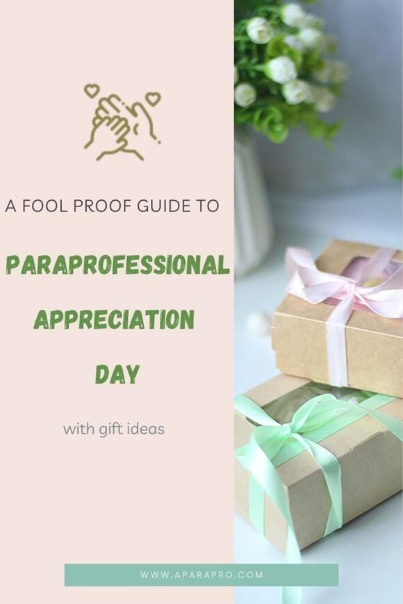 Celebrating paraprofessionals: show appreciation and gratitude on ...