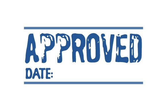 Approved with Date — Digital Stamp - Teachcraft - Medium