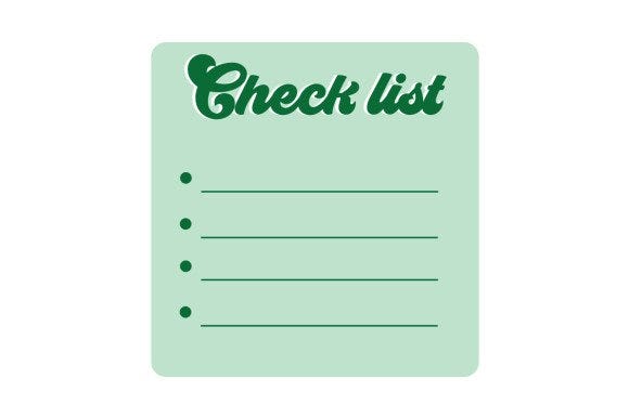 Check List Planner Sticker - Vladpatani - Medium