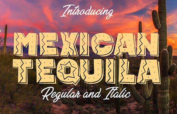 Mexican Tequila Display Font | by Chloecipher | Apr, 2024 | Medium