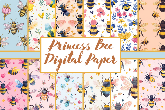Princess Bee Digital Paper Free Download | by Neonnomad | May, 2024 ...