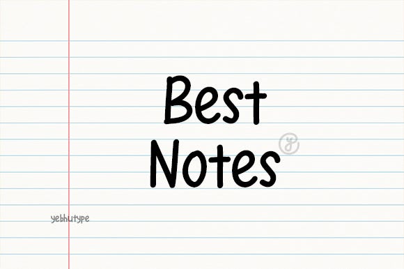 Best Notes Font: Where Friendly Simplicity Meets Handwritten Joy | by ...