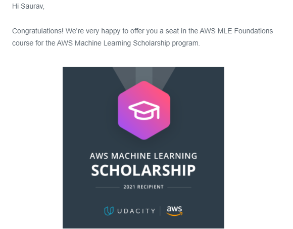 My journey to Udacity AWS Machine Learning Scholarship. | by Saurav Raj ...