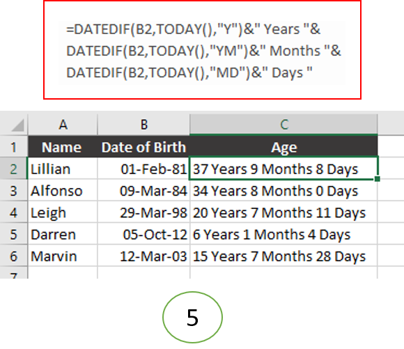 Calculate Age in Excel with DATEDIF function | by Kowser Gazi | Excel ...