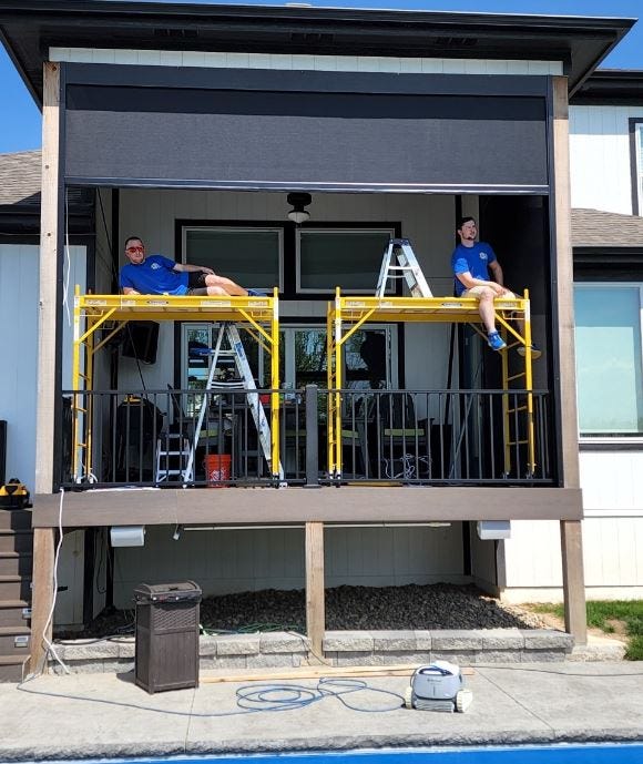 Exterior Patio Shades | Solar Shield - John Grill - Medium