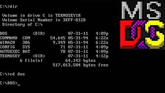 DOS İŞLETİM SİSTEMİ. 1980’li yıllarda IBM firmasının ilk… | by Aleyna ...