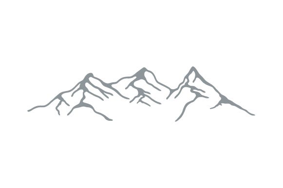 Winter Snowy Mountains, Line Art Free Download | by Miamarionette | Apr ...