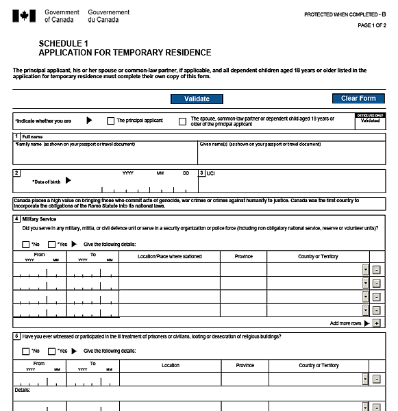 2023加拿大打工度假申請’’補件’’，Request Letter IMM 5257 SCH1 form - chiung_chen ...