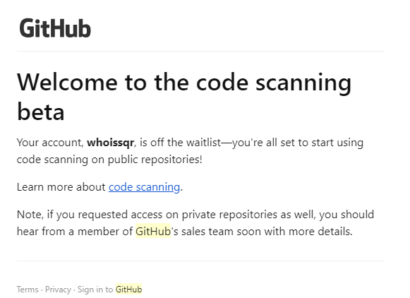 Try code scanning from GitHub first time | by Shi | Medium