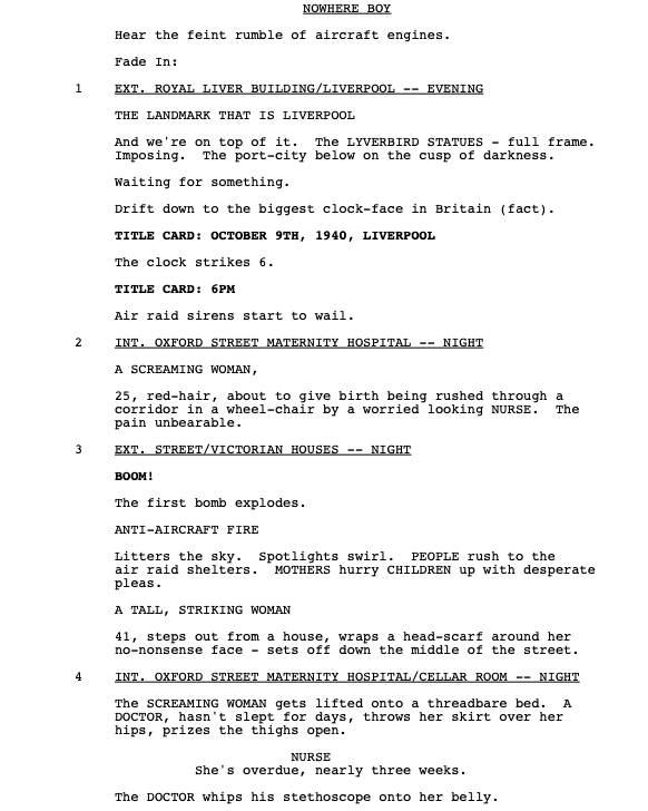 Page One: “Nowhere Boy” (2009) - Go Into The Story