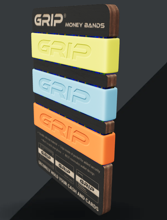 Discover the convenience of the Grip Multi-Color Card Holder Band ...