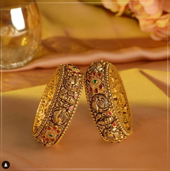 Timeless Elegance: Visit KrishnaJewellers.com to see stunning Indian gold bangles. | by krishna ...