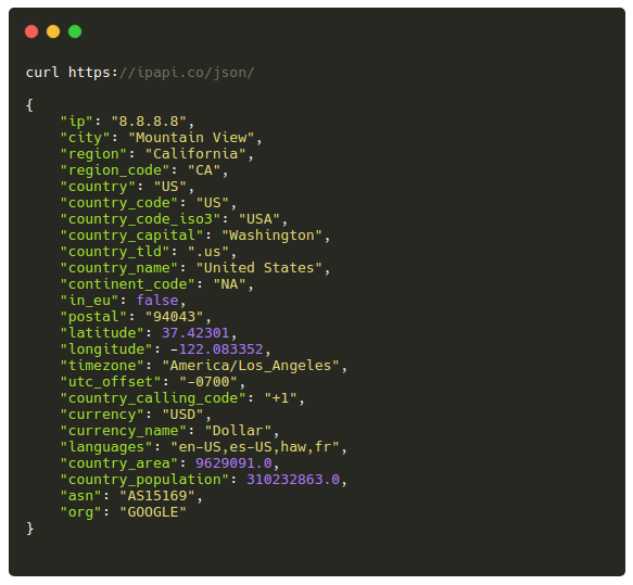 ipapi | Free IP Location API — No Sign Up Required | Medium