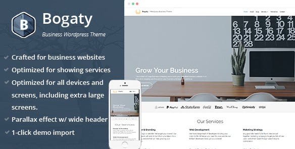 Bogaty v.1.1.2— Clean & Modern WordPress Business Theme | by bollywood ...