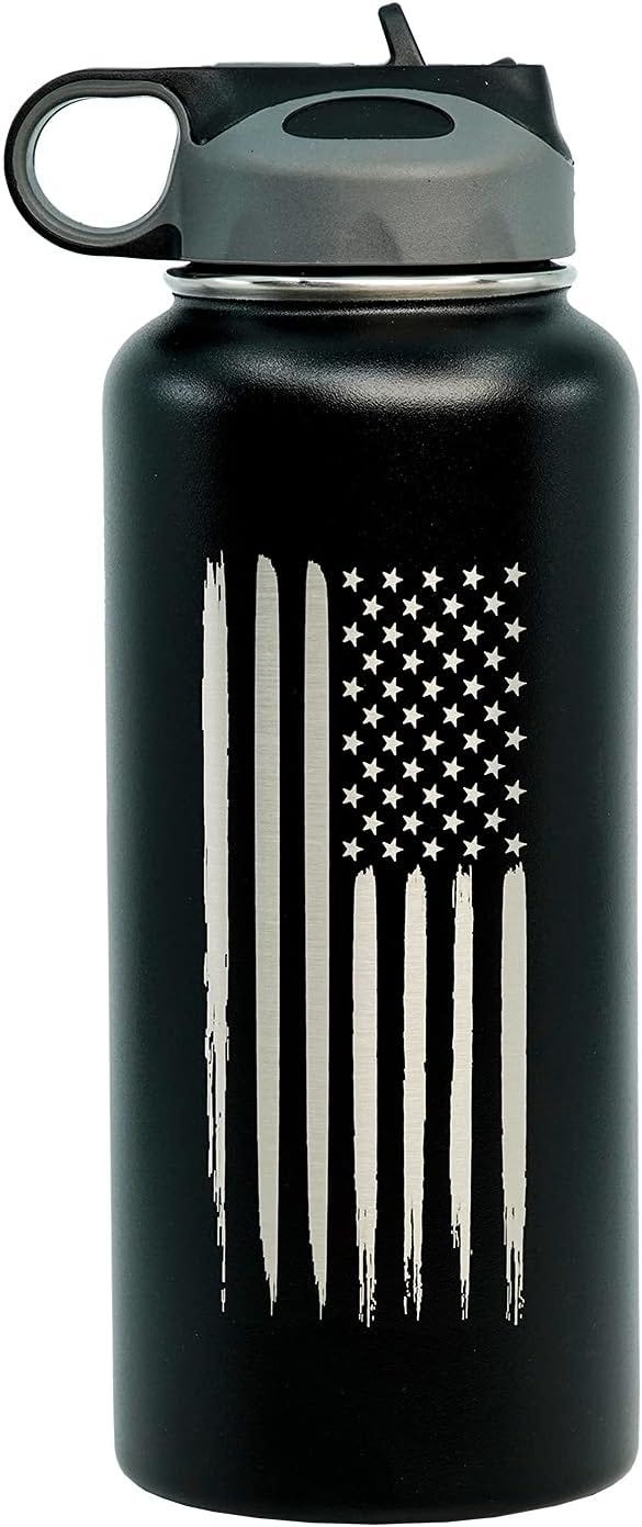 32oz American Flag Stainless Steel Water Bottle Review | by William ...