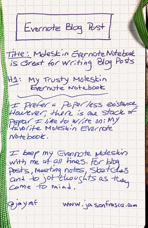 Evernote Handwritten Notes