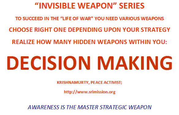 “INVISIBLE WEAPON” SERIES | by Krishna Murty | Medium