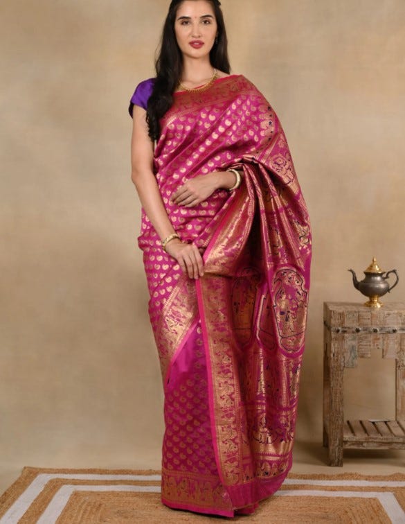 The Beauty and Elegance of Baluchari Sarees | by Exotic India | Medium