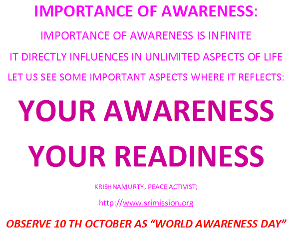 IMPORTANCE OF AWARENESS: | by Krishna Murty | Medium