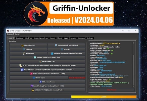 Griffin Unlocker V2024 04 06 Update 2024 By Gsm Sanjoy Apr 2024 Medium