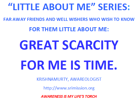 “LITTLE ABOUT ME” SERIES | by Krishna Murty | Medium