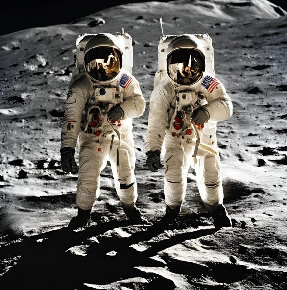 Man on the Moon A Histloric Feat. The first man land on moon | by ...