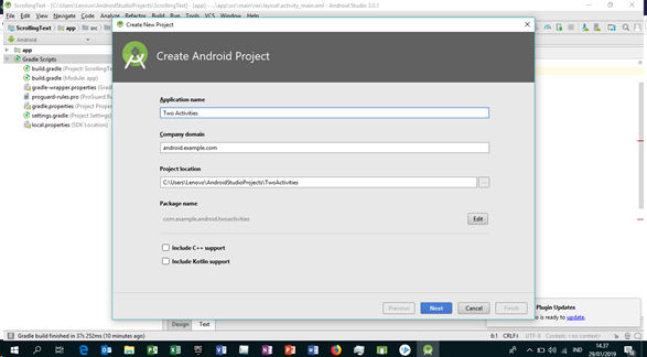 Android fundamentals 02. Task 1: Create the TwoActivities… | by Zero ...