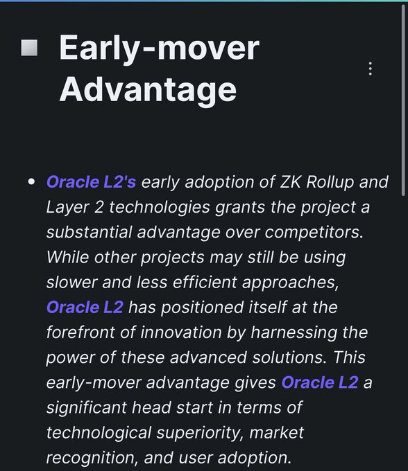 #OracleL2 Early — Mover Advantage 👇 - Oracle L2 - Medium