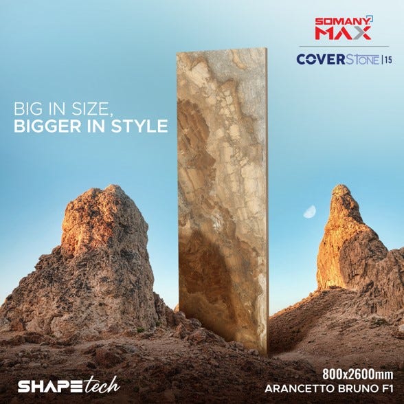 Somany Max Coverstone 15 Slabs - Yukti - Medium