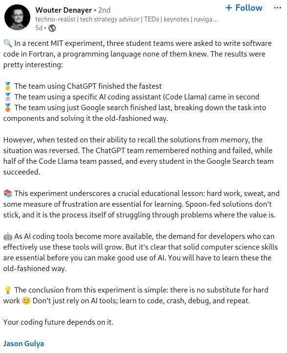 Why understanding code matters in the AI era | by Alex Larose | Medium