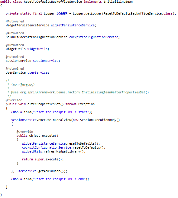Hybris | SAP Commerce | Backoffice | Reset | Configuration | Medium