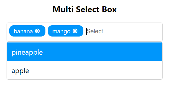 Implement Multi Select Box in ReactJS - Krishnadeva Sathursan - Medium