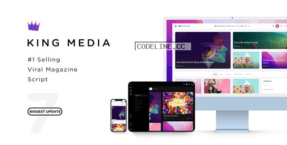 KING Media v7.2 — Viral News Video Magazine - WPNULL - Medium
