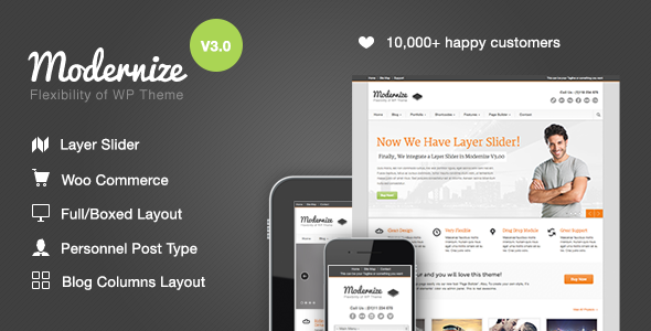 Free Download Modernize — Flexibility of WordPress Theme | by ...