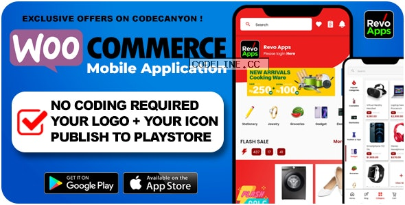 Revo Apps Woocommerce V2 5 8 — Flutter E Commerce Full App Android Ios