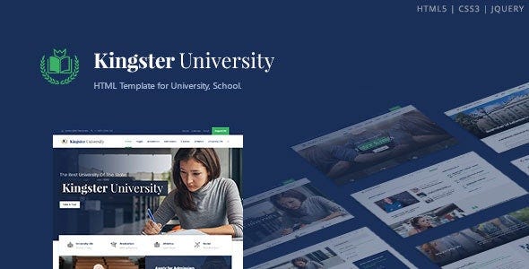 Kingster v2.0 Education HTML Template Free Download | by WP Free ...