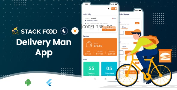 StackFood Multi Restaurant — Food Ordering Delivery Man App v3.0 ...
