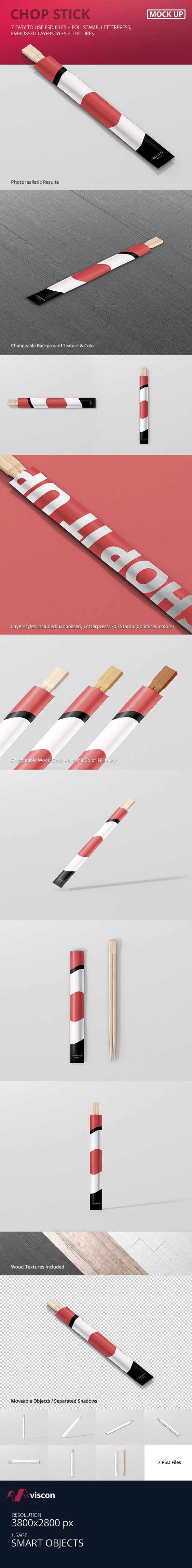 314+ Free Download Cool Matte Package With Two Chopsticks Mockup ...
