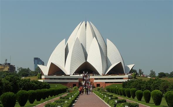 Lotus Temple visit in new delhi. The Lotus Temple, located in New Delhi ...