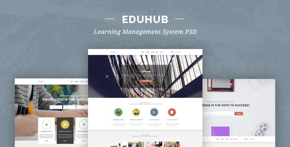 EduHub — Perfect Learning Management System PSD Template for you! | by ...