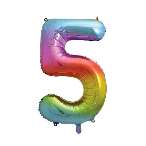 Rainbow Foil Number Balloon. Introducing our vibrant Rainbow Foil… | by ...