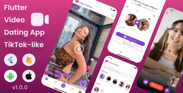 Flutter Video Dating App Short Form Profile Videos Tiktok Like Source Code For Android