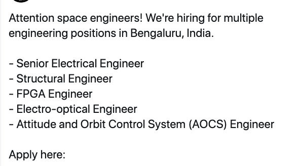 Jobs in Space Engineering in India | by The Geospatial | Medium