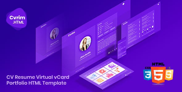 Most Popular CV Resume HTML Template | by Tauhid Hasan | Medium